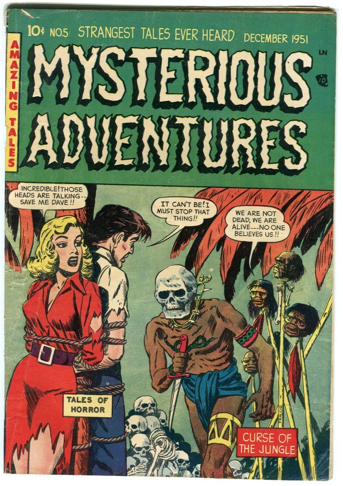 Mysterious Adventures #5 Decapitated heads horror story. | Comic Books ...