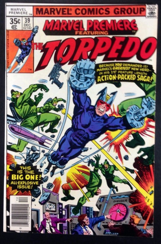 Marvel Premiere (1972) #39 VF (8.0) featuring Torpedo | Comic Books ...