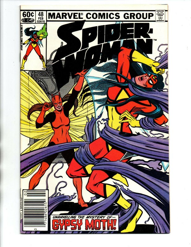 Spider-woman #48 newsstand - Gypsy Moth - 1982 - (-NM) | Comic Books ...
