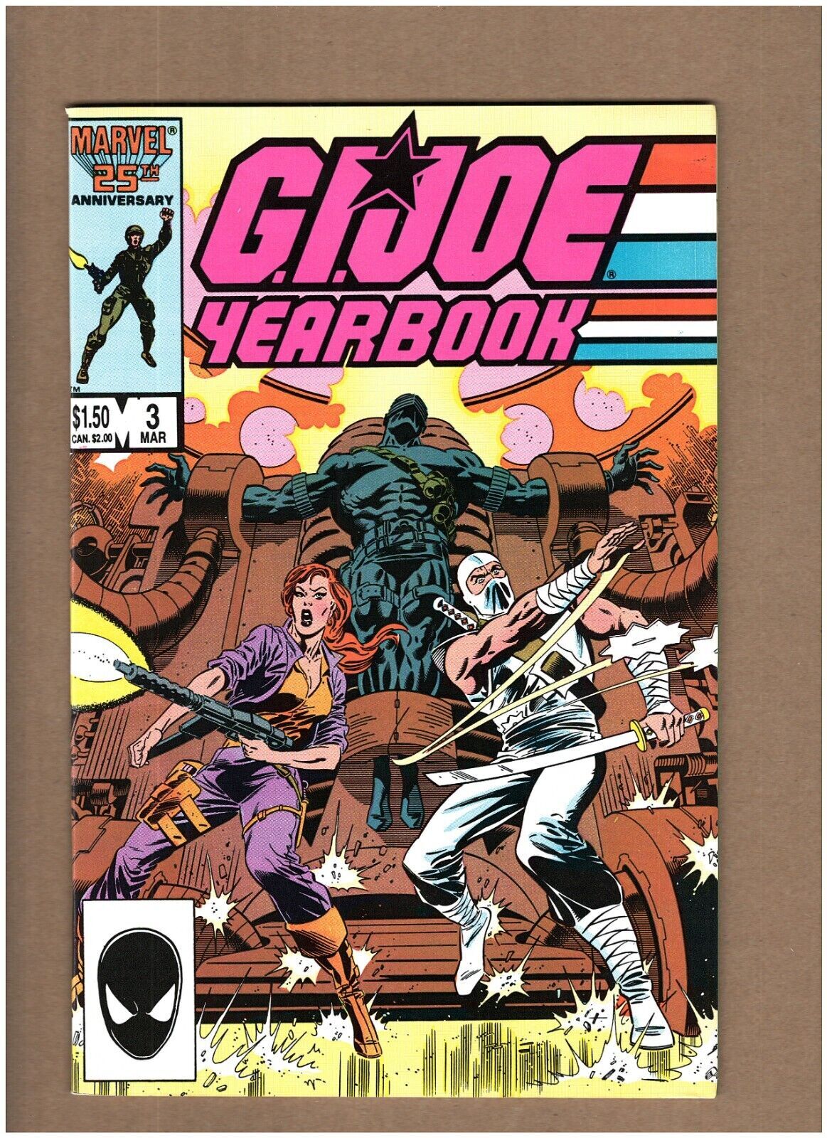 G.I. Joe ARAH Yearbook #3 Marvel 1987 Snake-Eyes Strom Shadow Scarlet ...