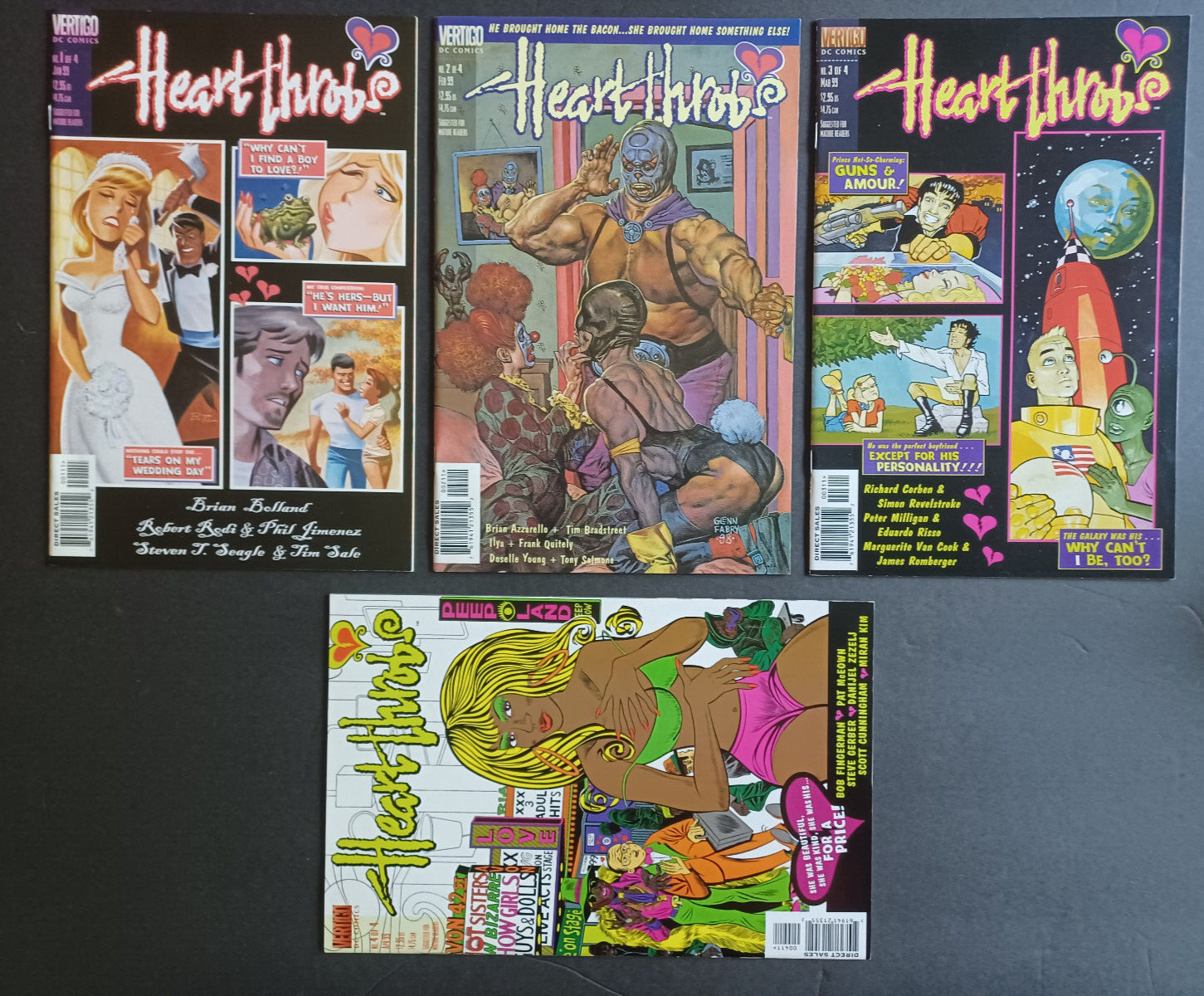 Heart Throbs #1 2 3 & 4 Complete Set - Vertigo - 1998 - NM | Comic ...