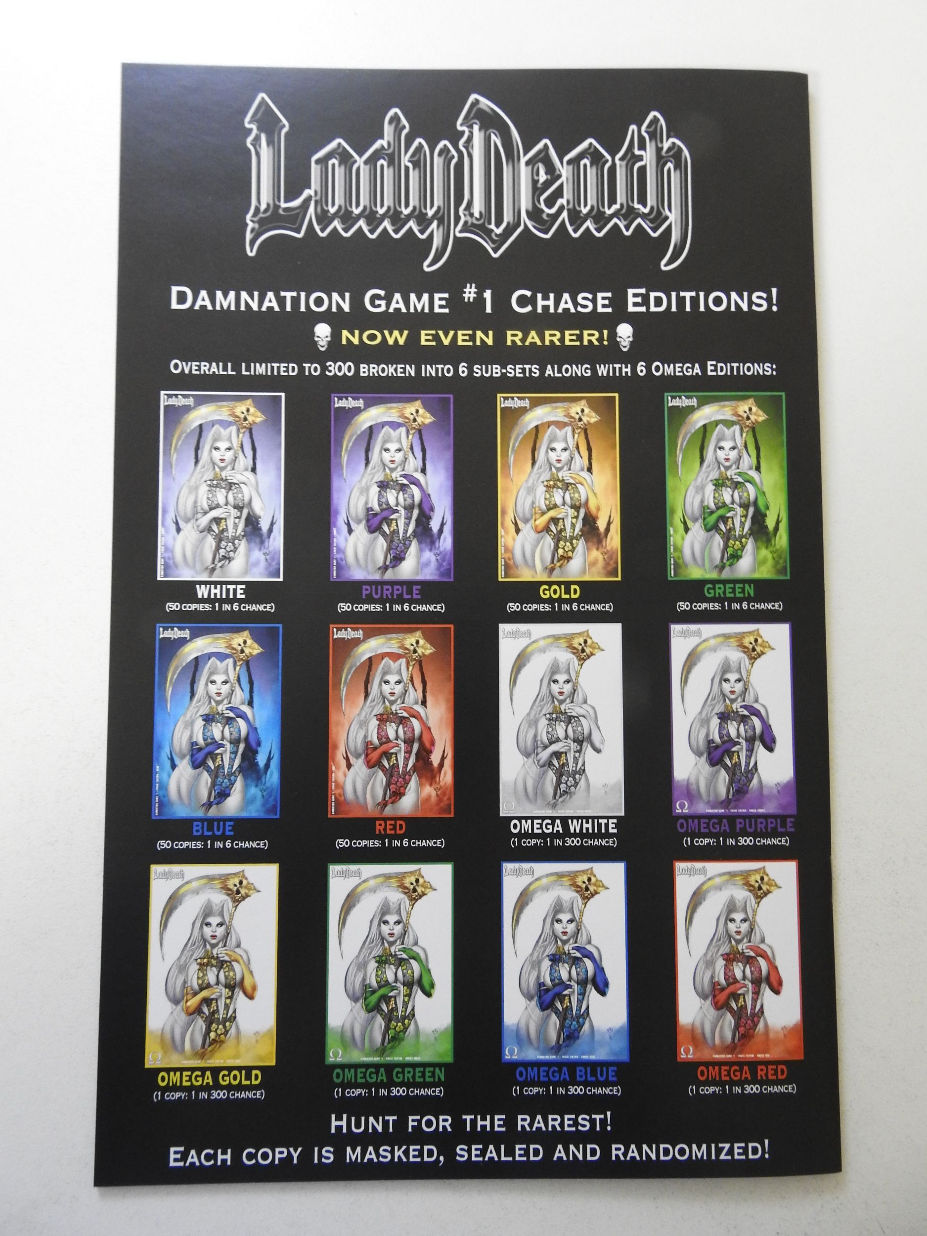Lady Death Damnation Game #1 Chase Edition Red NM Condition! | Comic ...
