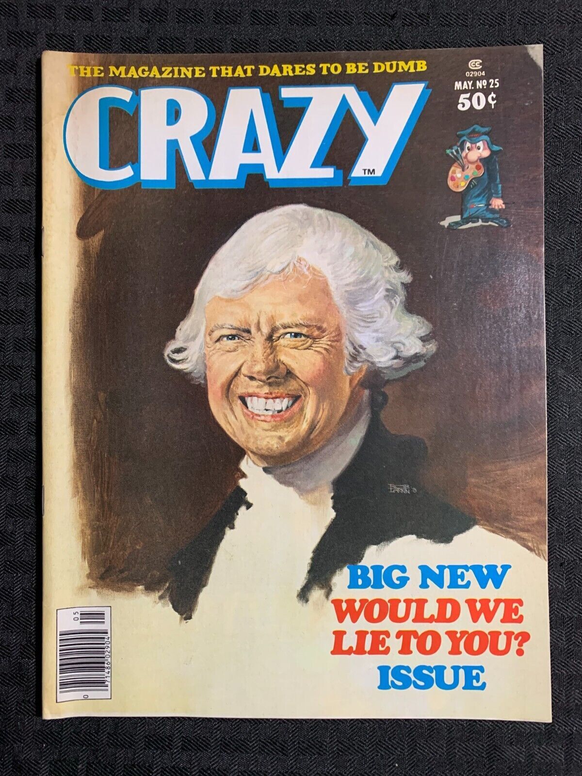 1977 CRAZY Marvel Parody Magazine #25 VG+ 4.5 Bob Larkin Jimmy Carter ...