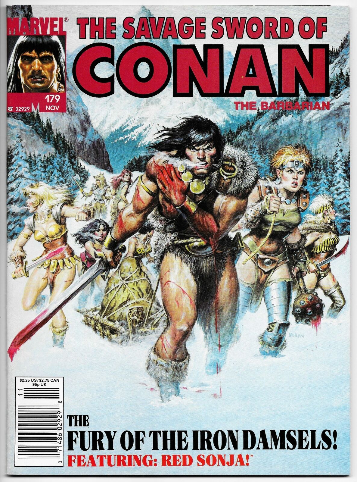 Savage Sword Of Conan Magazine #179 Earl Norem Cvr (Marvel, 1990) VF/NM ...