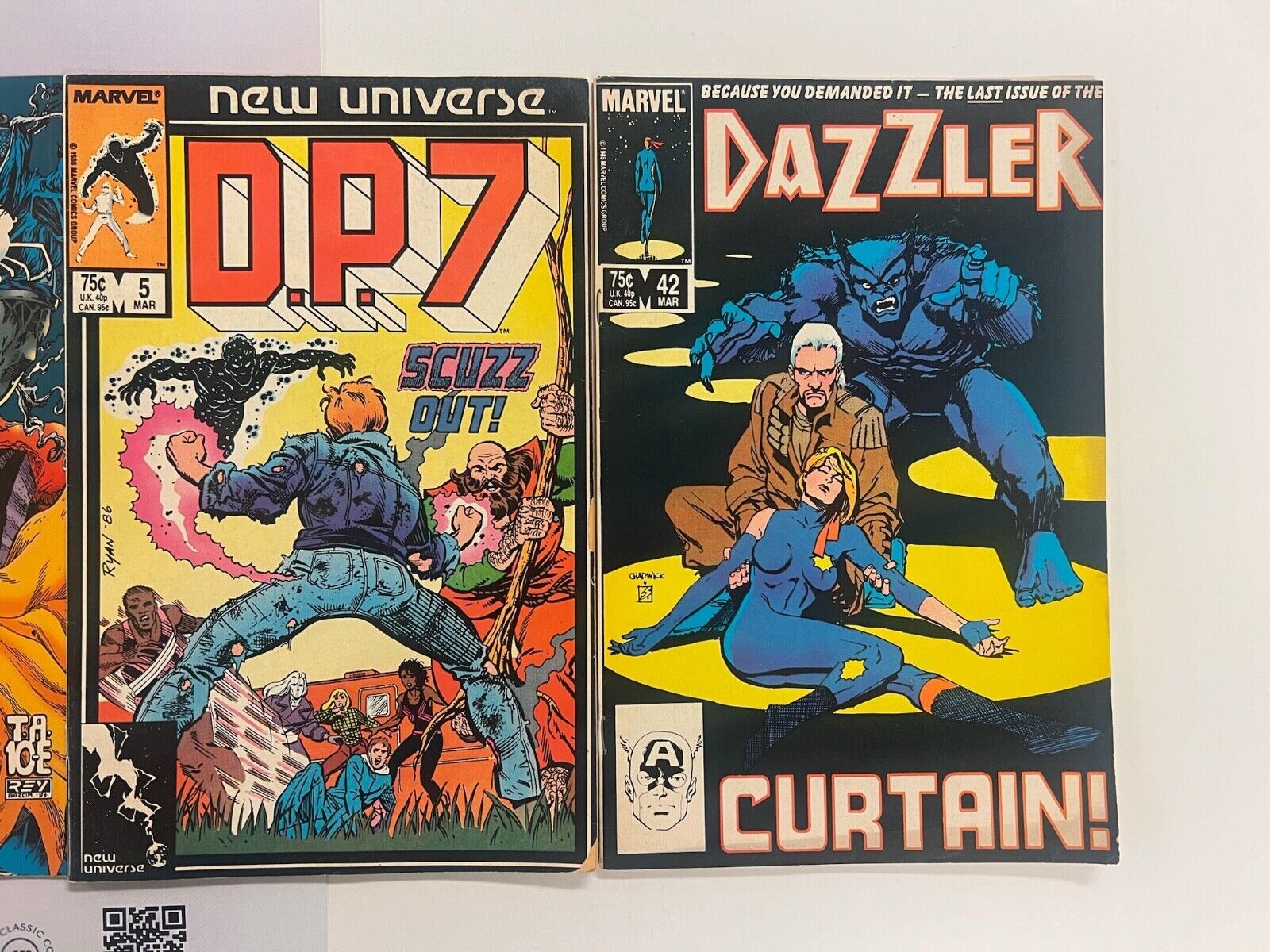 4 Marvel Comics Dazzler # 42 + D.P.Z # 5 + Force Works # 4 5 Defenders ...