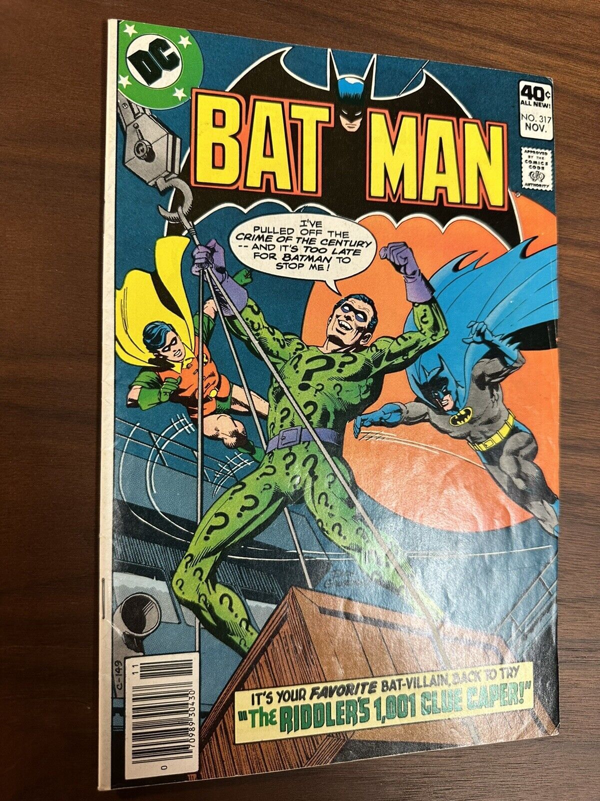 Batman #317 FN- Dick Giordano Riddler Cover. (DC 1979) | Comic Books ...