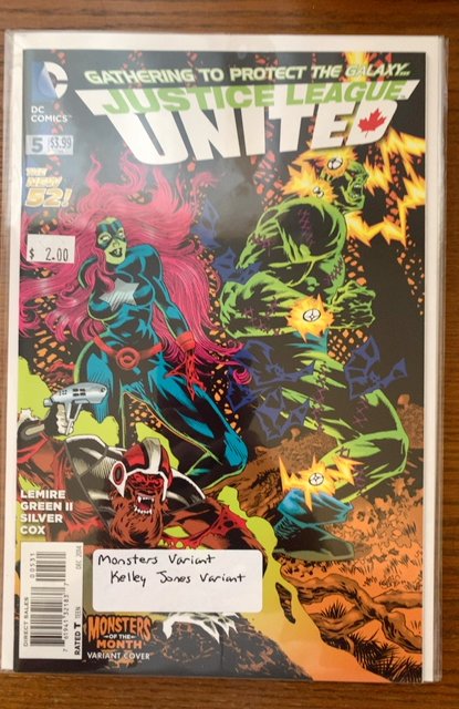 Justice League United #5 Monsters of the Month Cover (2014) | Comic ...