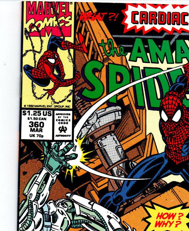 Amazing Spider-man #360 - 1st Carnage cameo appearance - KEY - 1992 ...