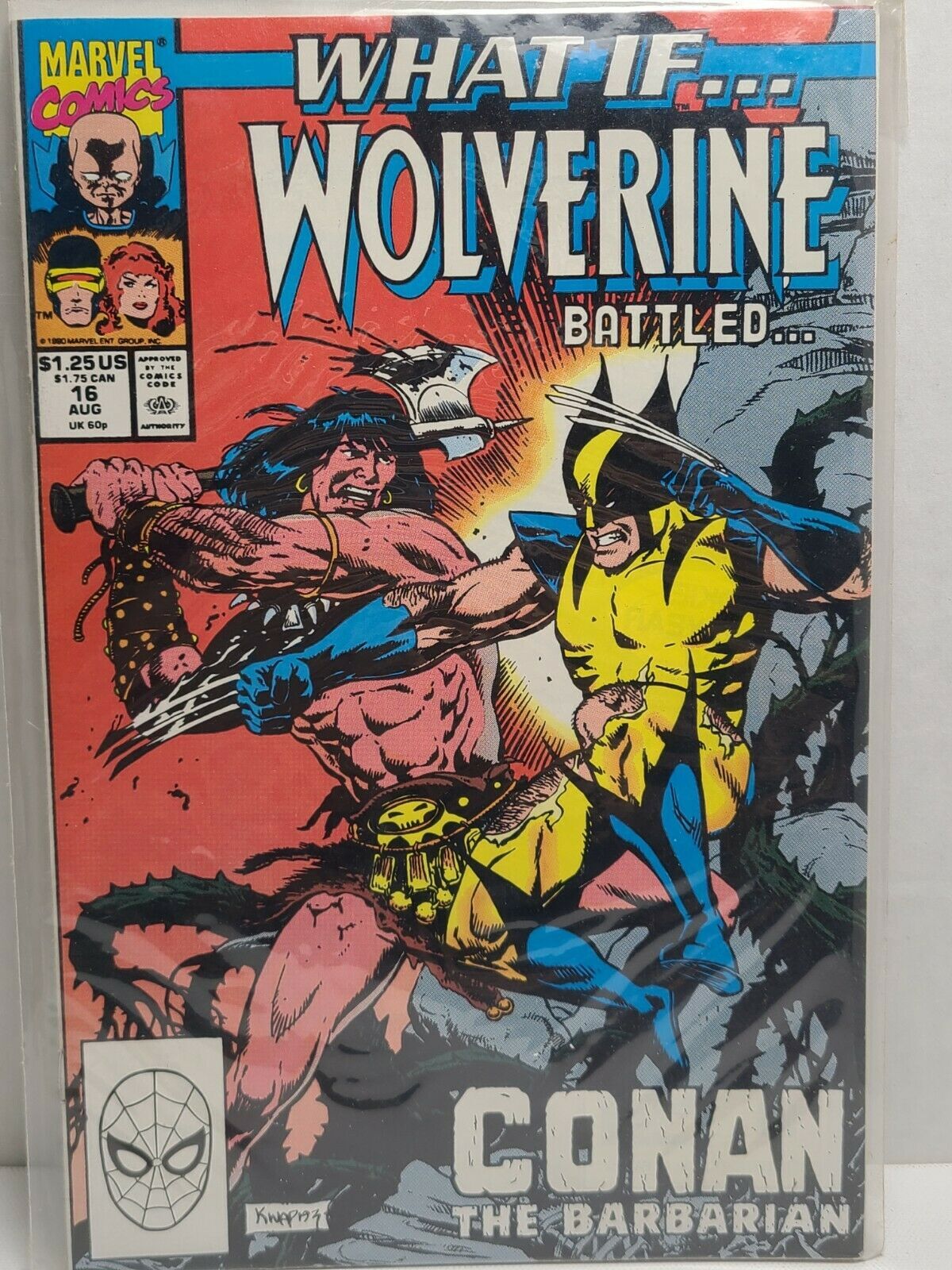 What If #16 Marvel 1990 Wolverine Battled Conan The Barbarian VF+ C4 ...