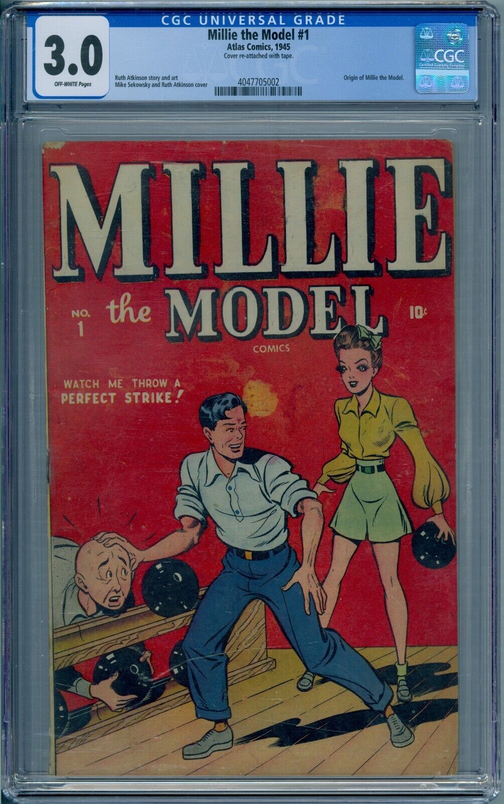 Millie the Model #1 CGC 3.0 Origin of Millie Atlas Comics | Comic Books ...