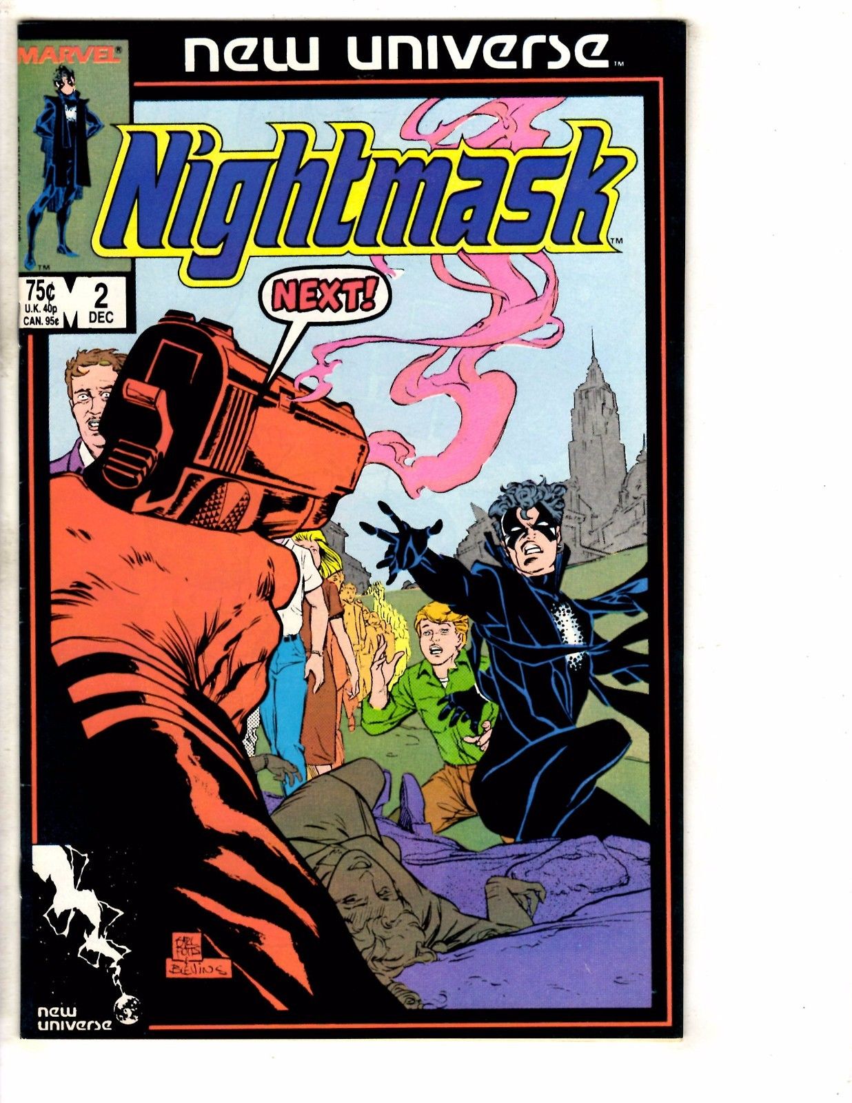 Lot Of 9 Marvel Comic Books Nightmask 3 2 1 Kickers 3 2 1 Psi-Force 3 2 ...