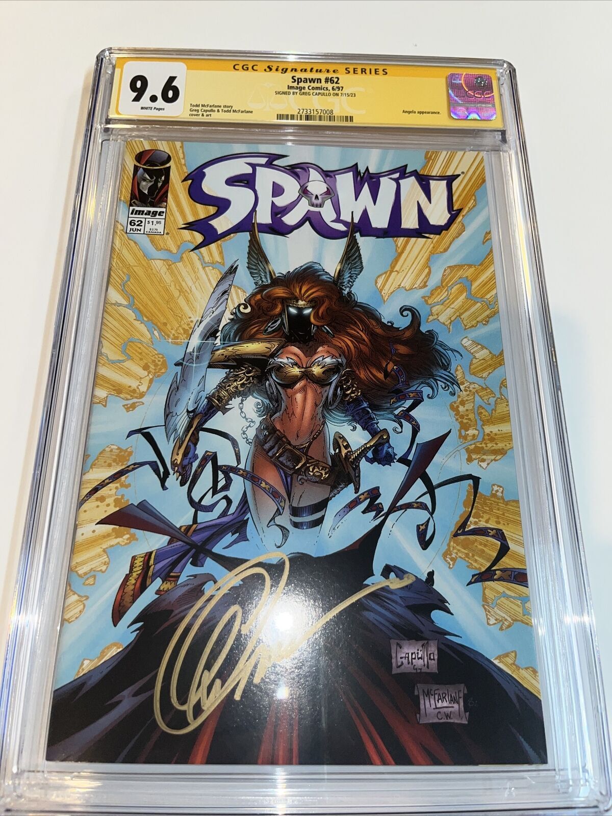 Spawn (1997) # 62 (CGC 9.6 SS WP) Signed Greg Capullo • Story Todd McFarlane | International ...
