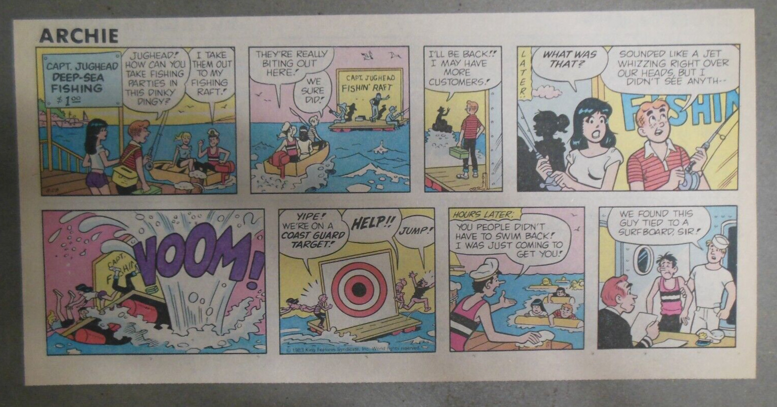 (13) Archie Sunday Pages created Bob Montana 1983 Third Page Size 7.5 x ...