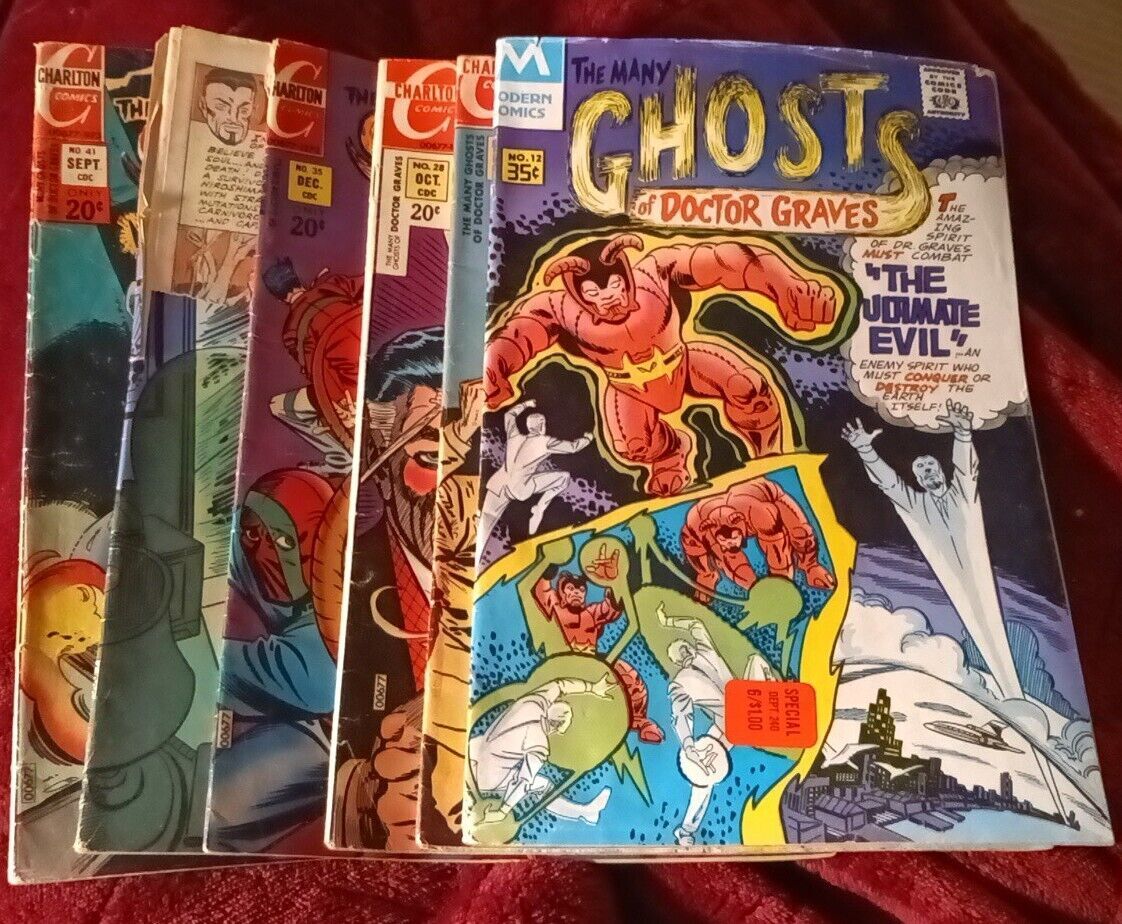 The Many Ghosts Of Dr Graves 6 Issue Bronze Age Charlton Horror Comics ...