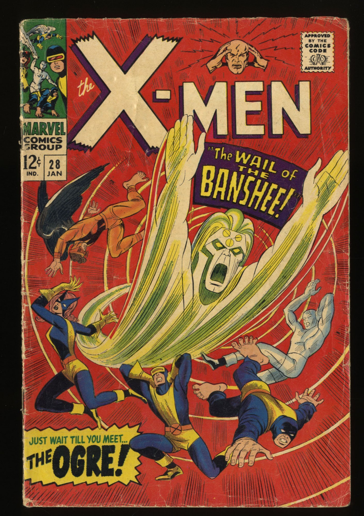 X-Men #28 GD/VG 3.0 1st Appearance Banshee! Cyclops! Ogre! | Comic ...