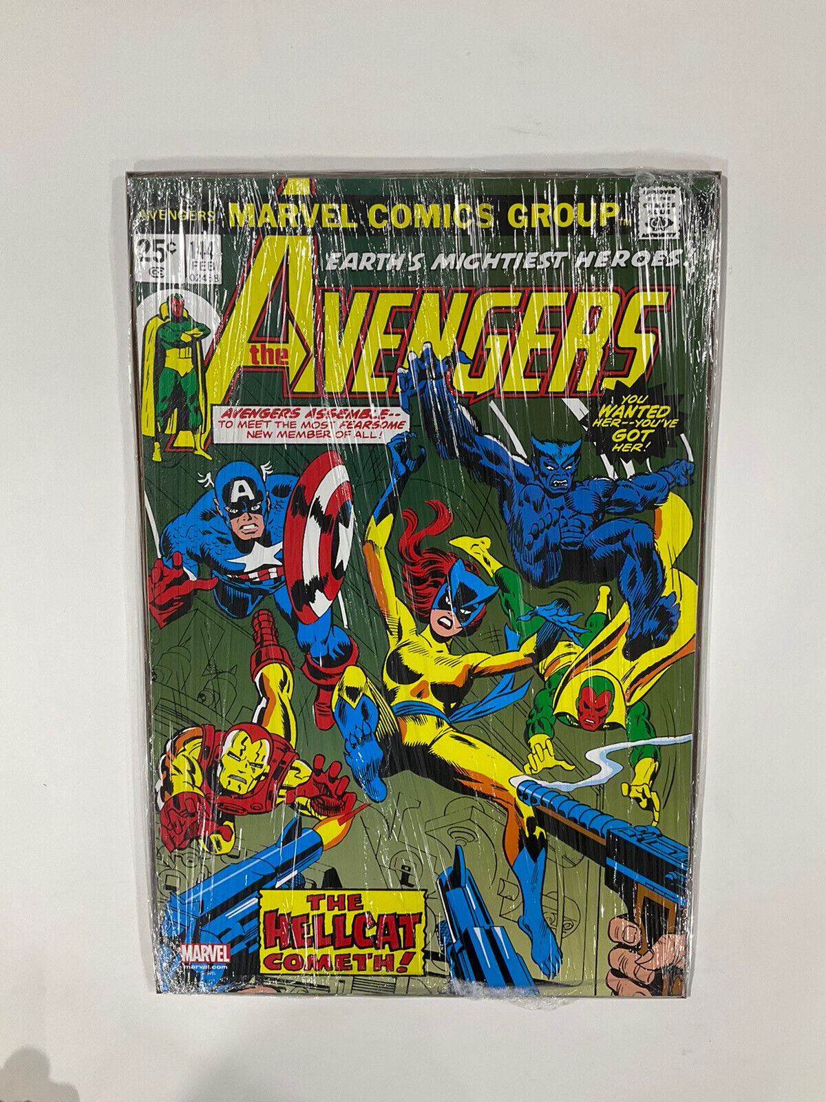 Avengers 144 Cover Wood Wall Art Sign Print 2014 plaque 13x19 Marvel ...