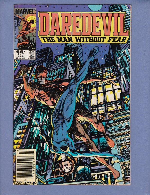 Daredevil #217 VF Black Widow Barry Windsor Smith Marvel 1985 | Comic ...