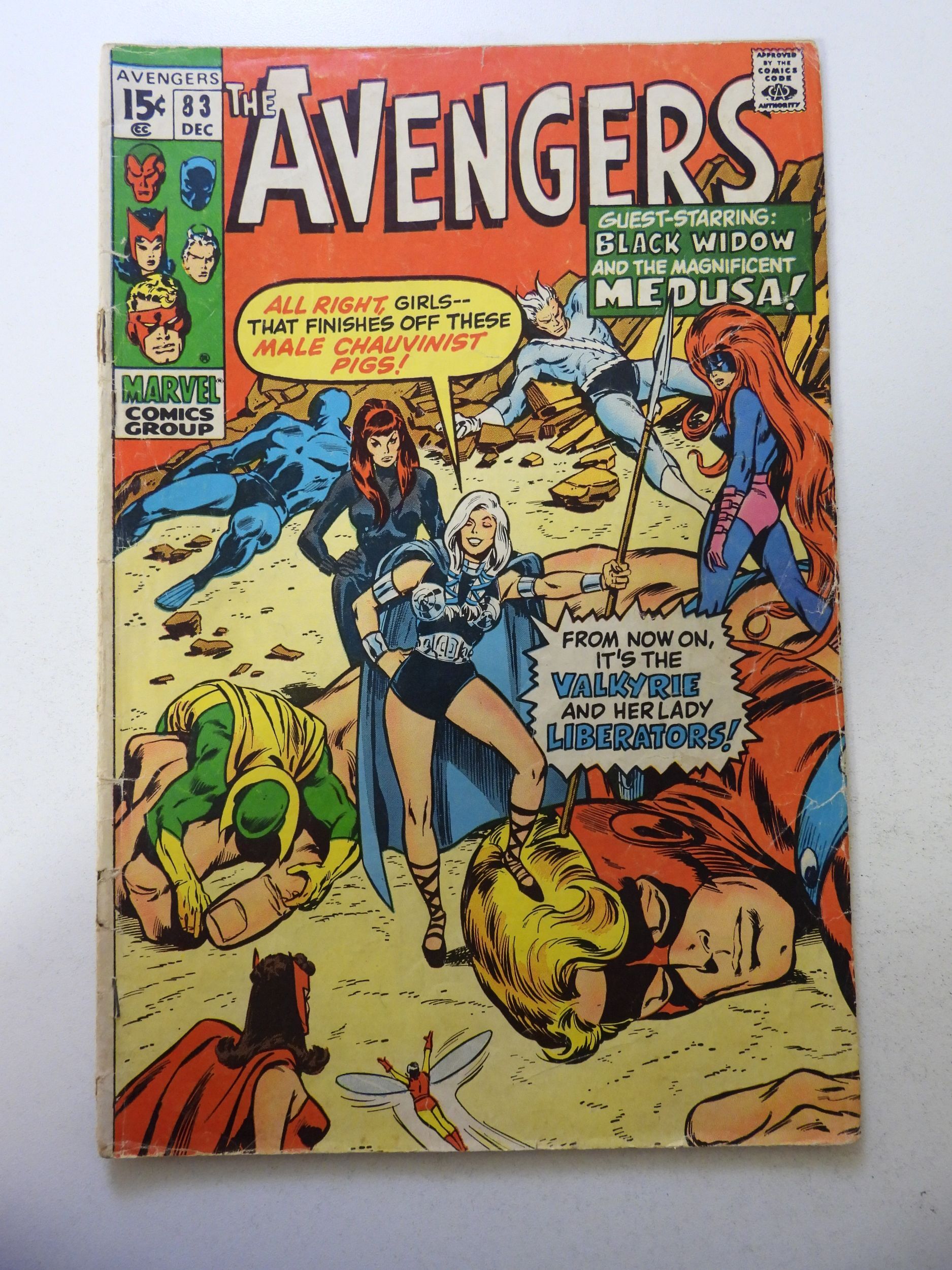 The Avengers #83 (1970) 1st Team App of Lady Liberators! GD/VG ...