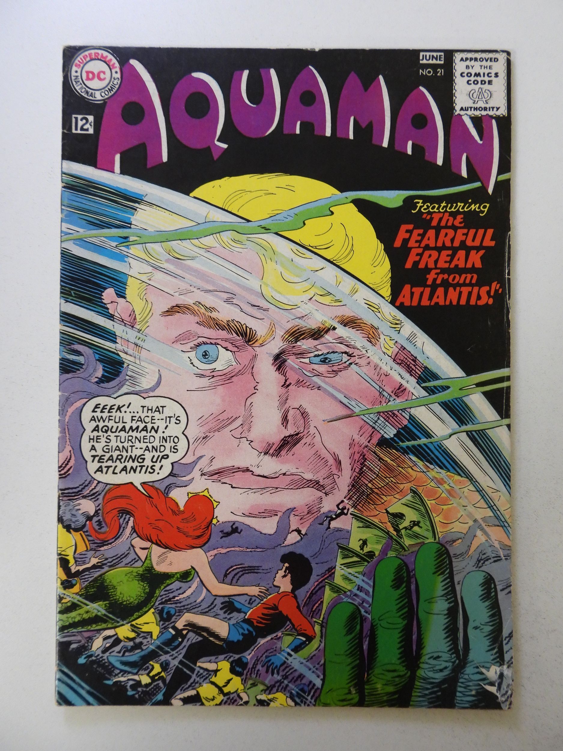 Aquaman #21 (1965) VG/FN condition "stains front cover" | Comic Books ...