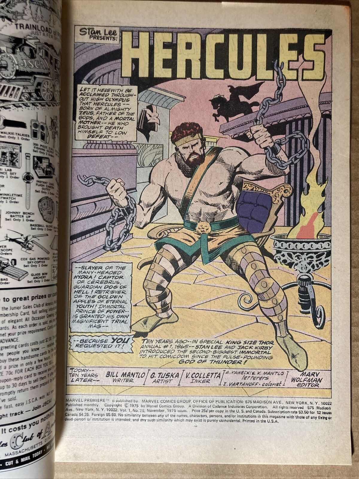Marvel Premiere 26 Marvel 1975 FN Hercules | Comic Books - Bronze Age ...