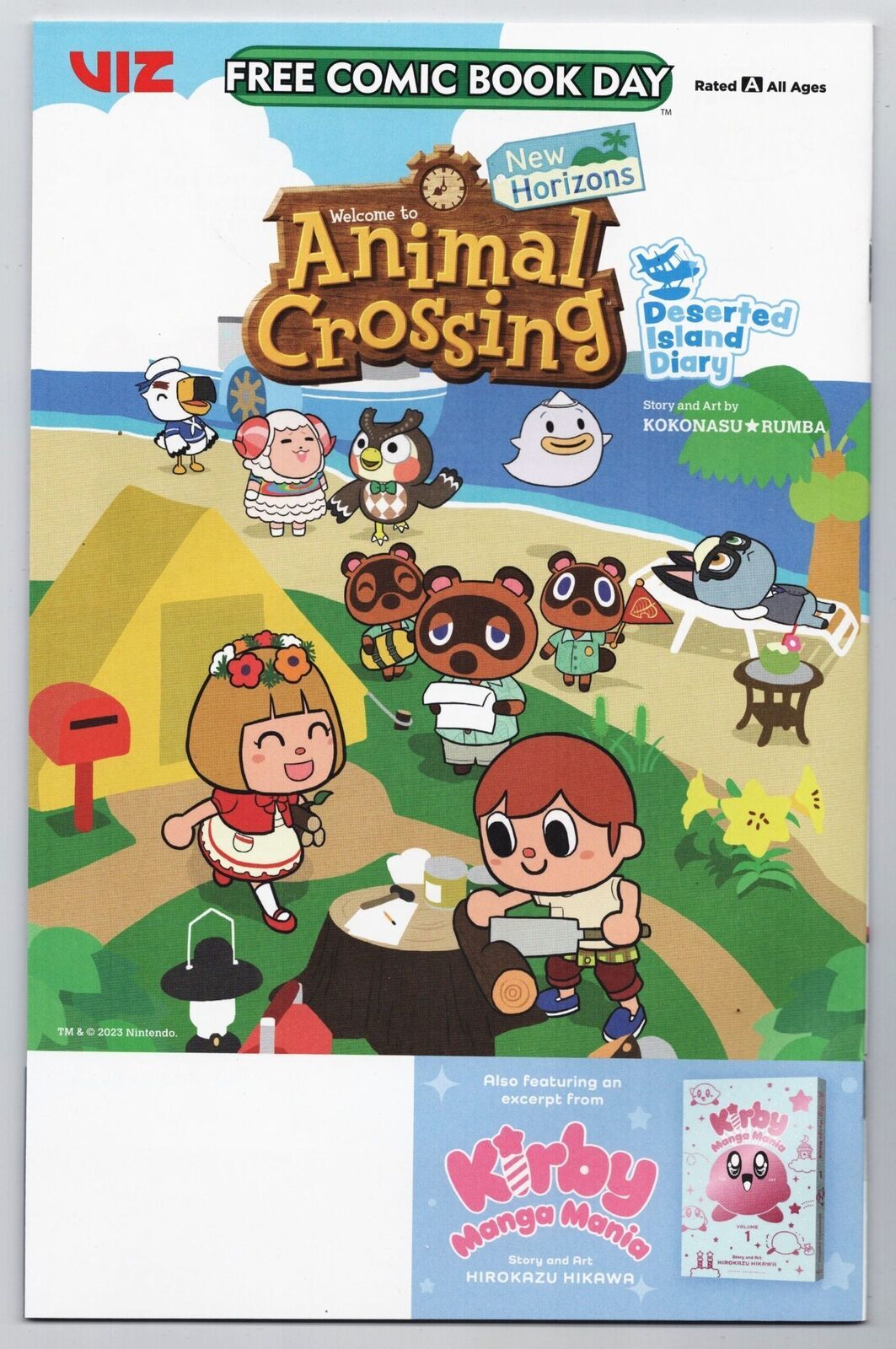 FCBD 2023 Animal Crossing | Kirby Manga Mania #1 Unstamped (Viz Media ...