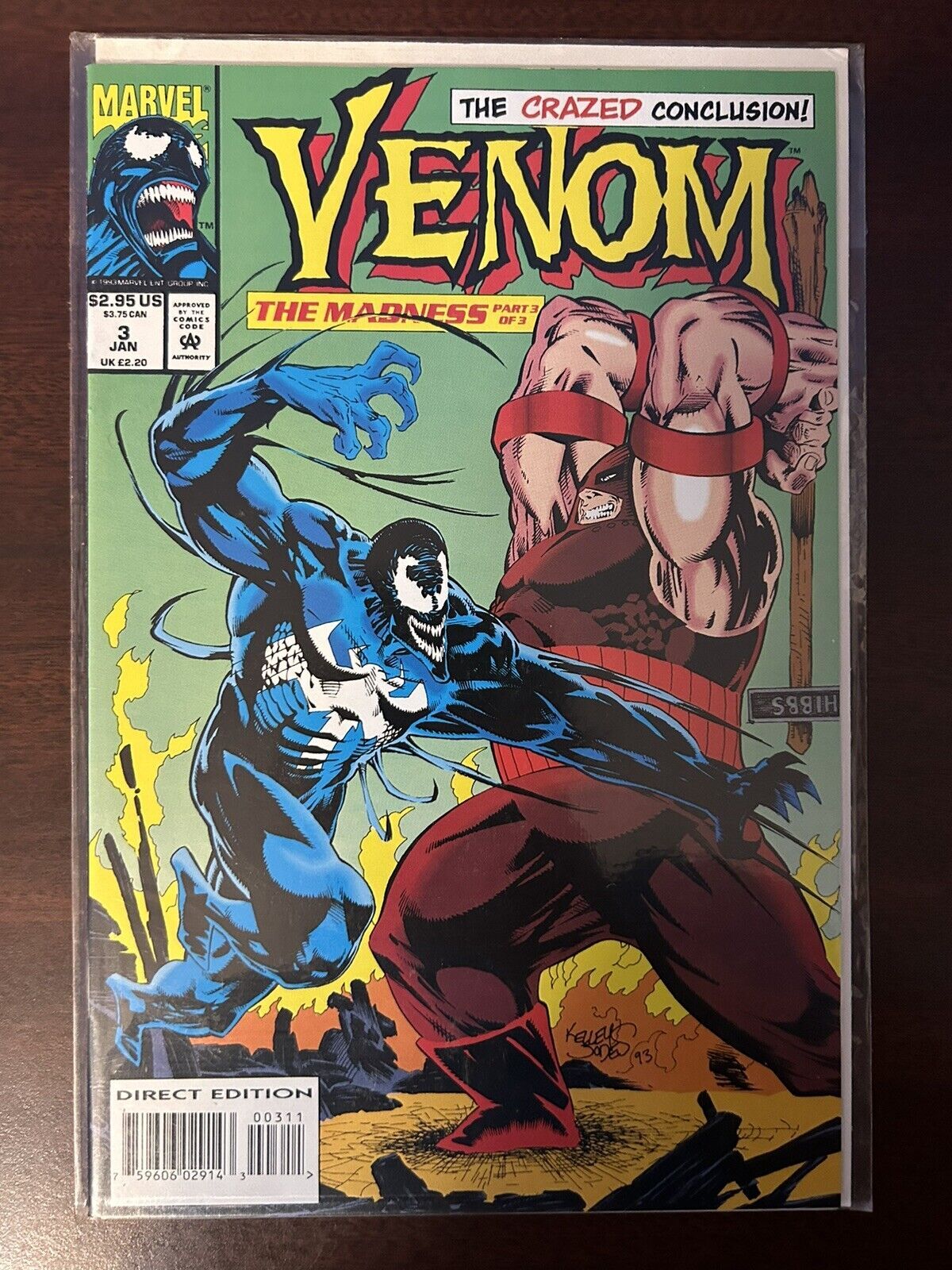 Venom The Madness #1-3 NM Marvel Comics 1993 Complete Series Newsstand ...