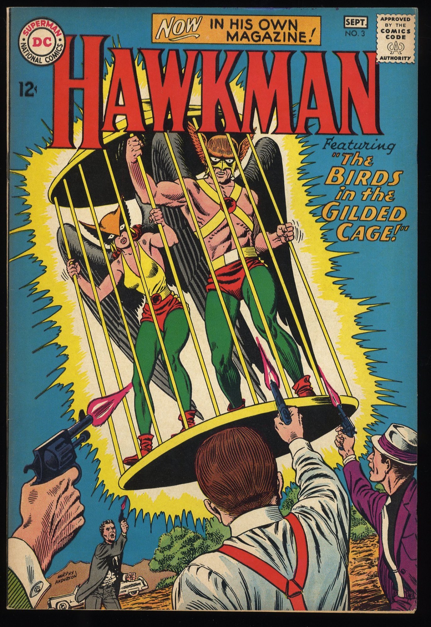 Hawkman #3 VF- 7.5 Hawkgirl Appearance! Murphy Anderson! Silver-Age ...