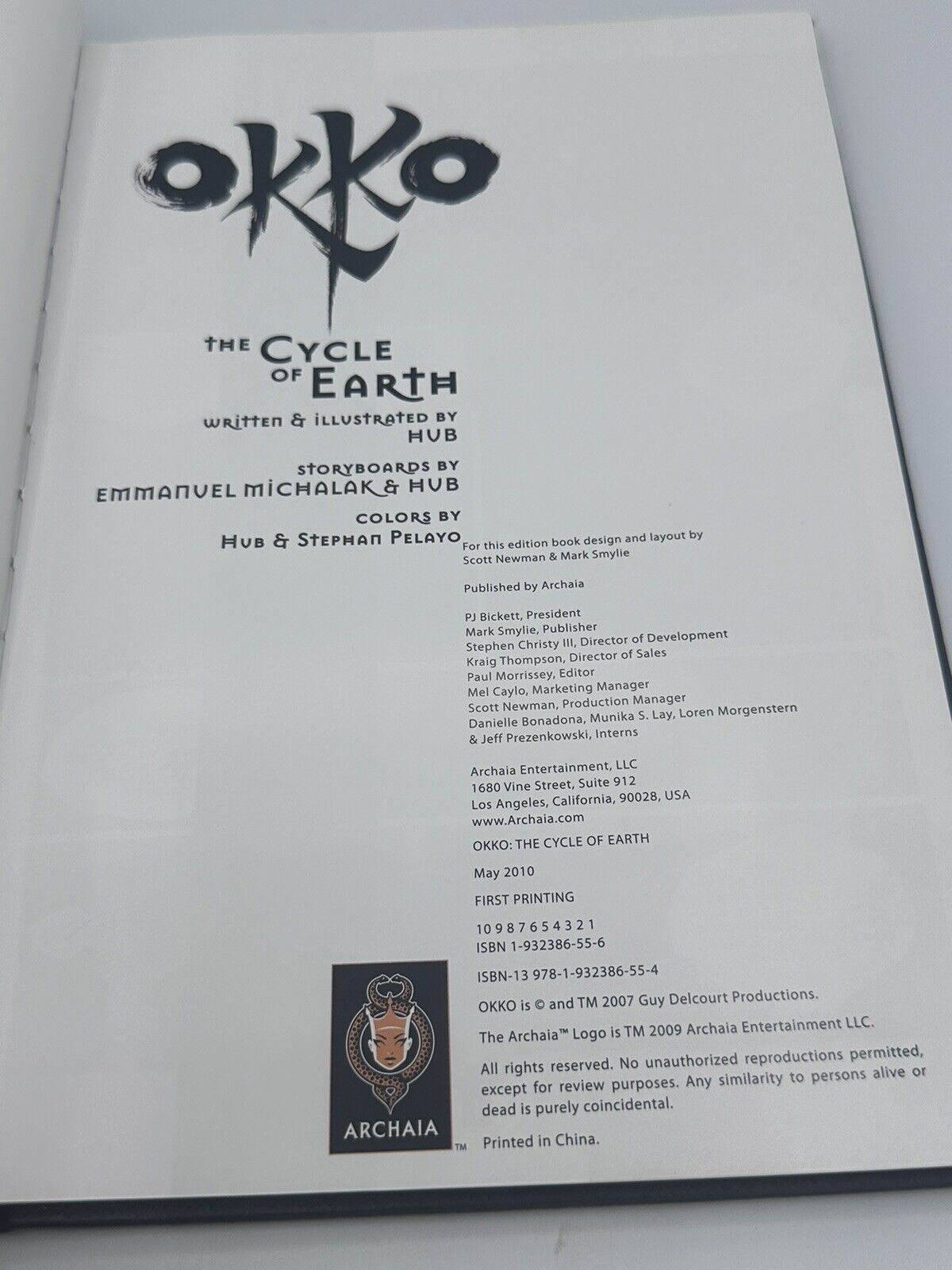 Okko The Cycle of Earth 1 - 2 Archaia Studios Limited Edition Black ...