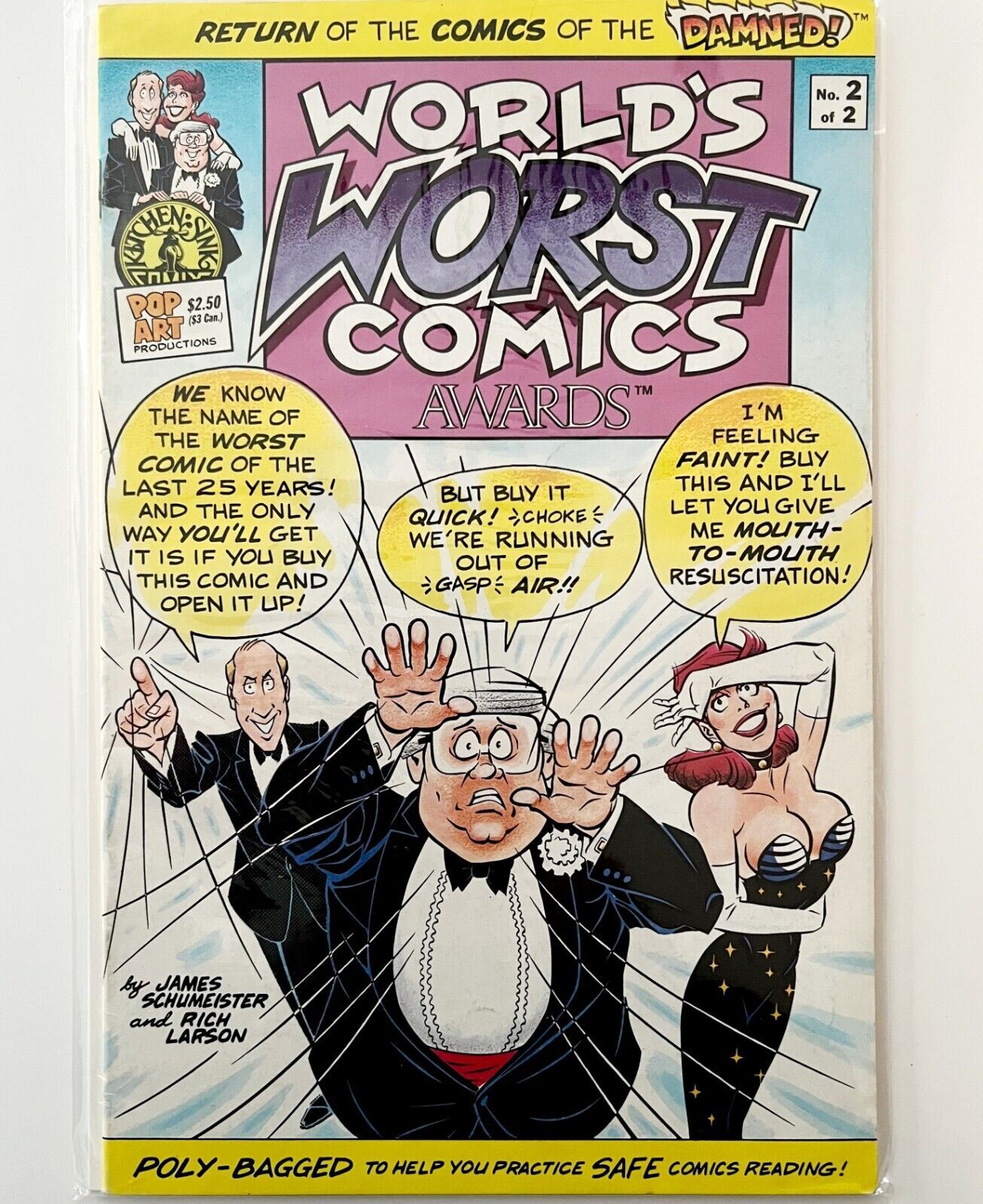 1991 Kitchen Sink Comics Worlds Worst Comics Awards #2 Vintage Pop Art ...