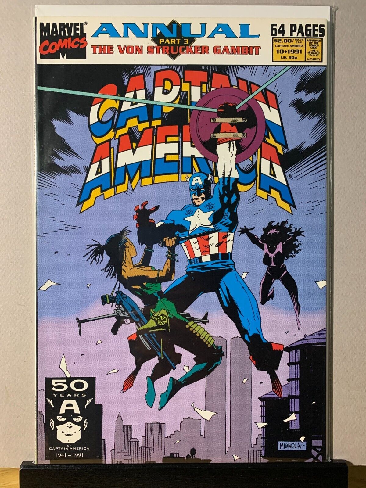 CAPTAIN AMERICA ANNUAL #10 Marvel 1991 Mike Mignola Cover Art | Comic ...