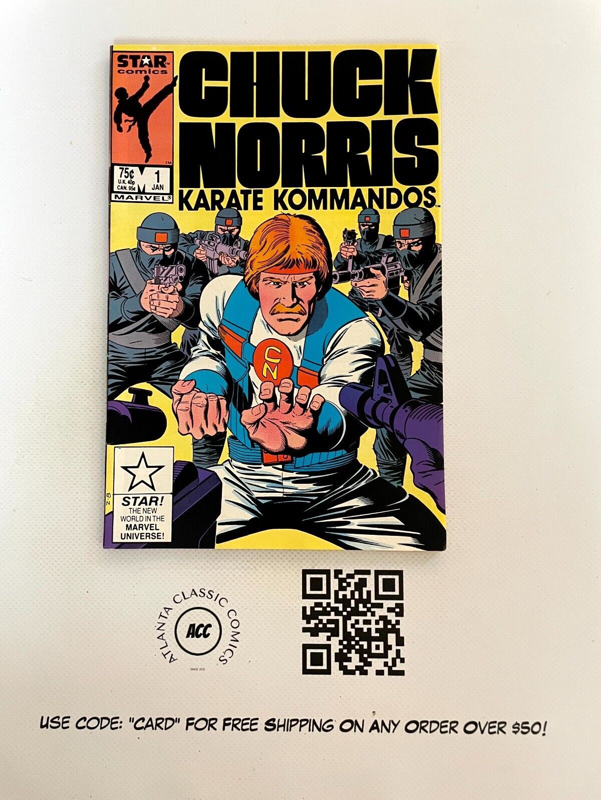 Chuck Norris Karate Kommandos # 1 NM- Marvel Star Comic Book Kung Fu 20 ...