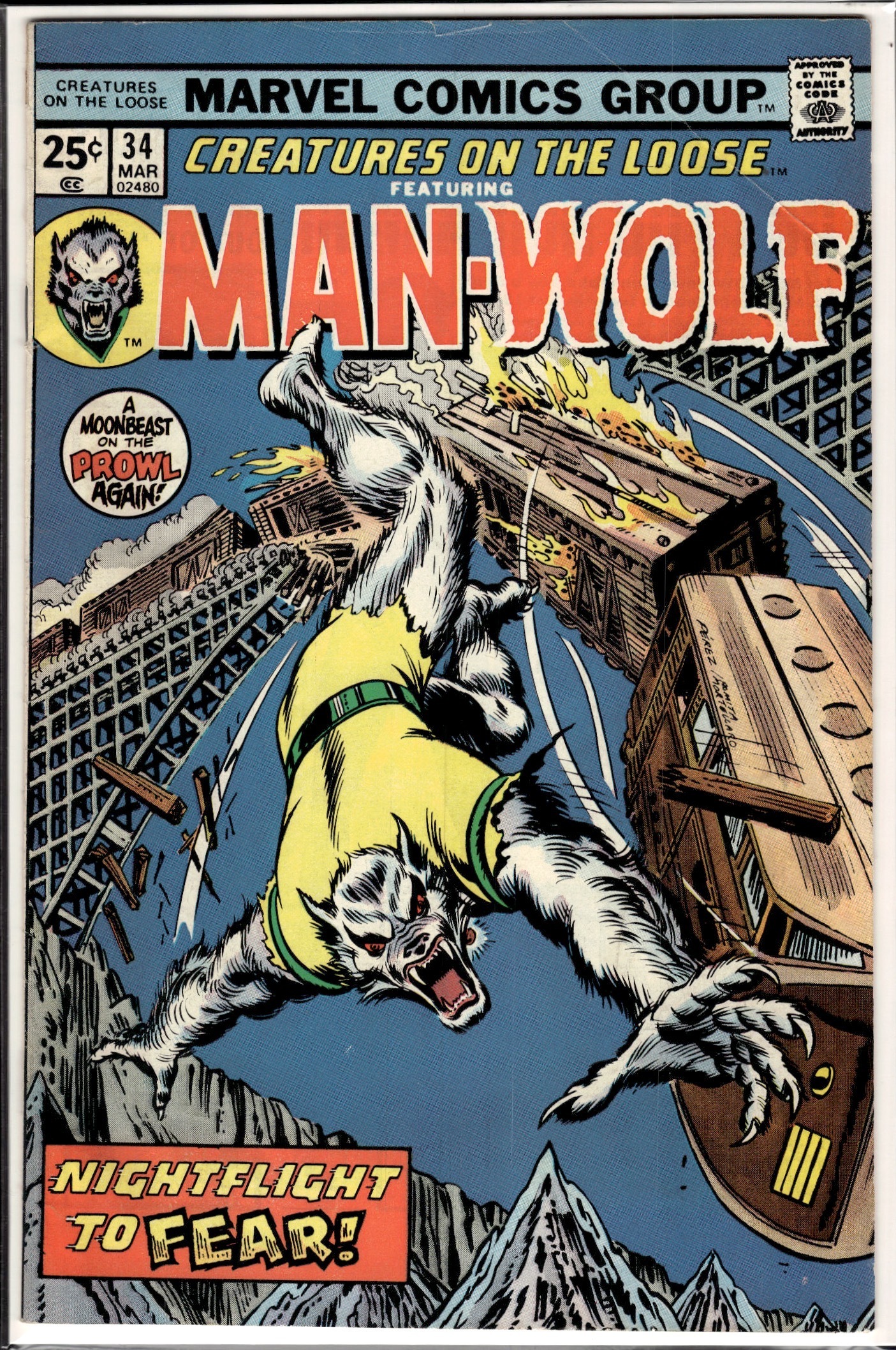 Creatures on the Loose #34 (1975) Man-Wolf | Comic Books - Bronze Age ...