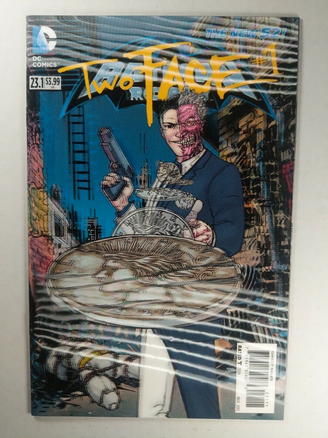 Batman & Robin #23.1 NM Two Face Lenticular Cvr DC Comics C2A | Comic ...