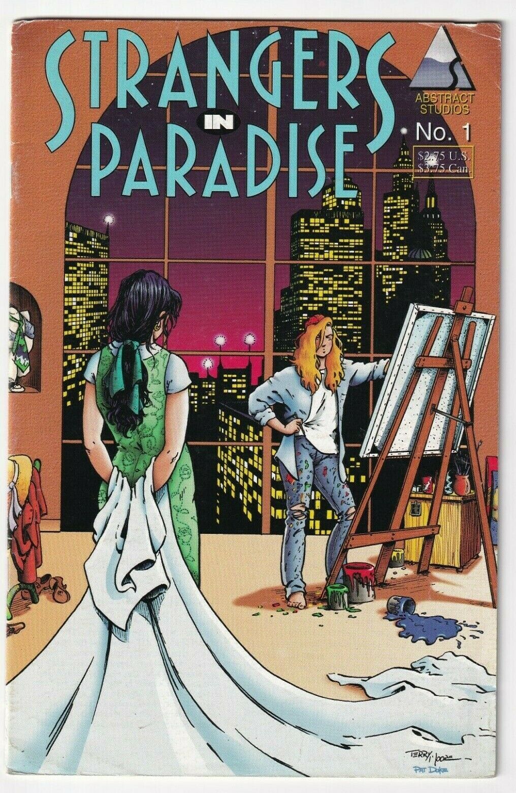 Strangers In Paradise #1 3rd Printing 1994 Abstract Studios Terry Moore ...