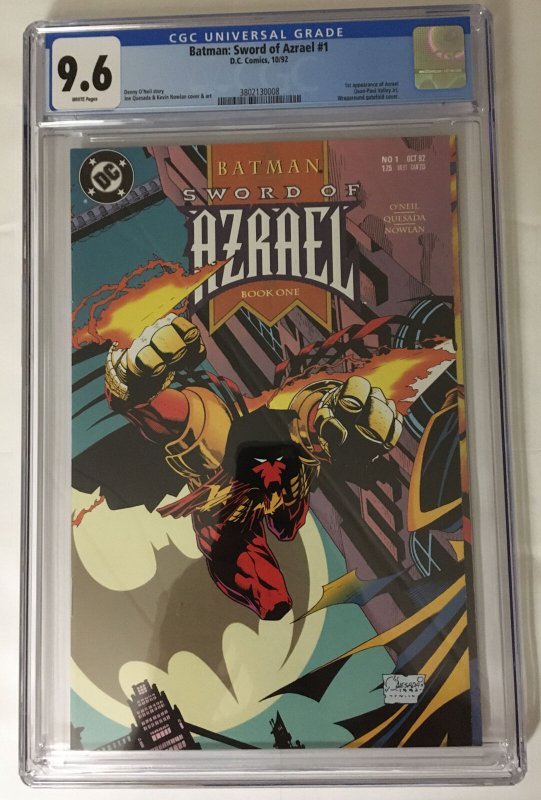 1ST AZRAEL, ORDER OF ST. DUMAS, NOMOZ Batman: Sword of Azrael #1 CGC 9. ...
