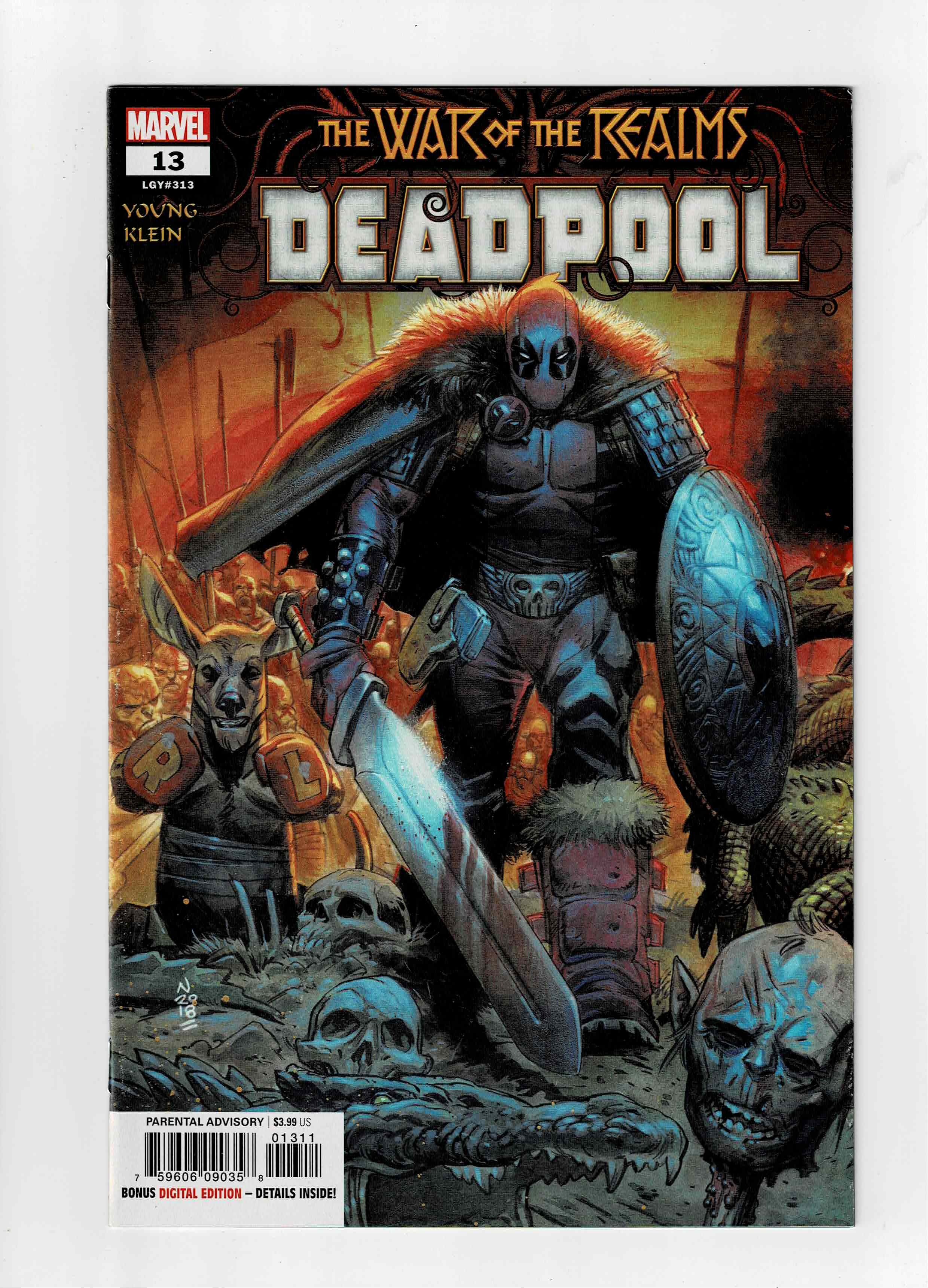 Deadpool #13 (2019) NM (9.4) War of the Realms Tie-In. Deadpool Goes ...