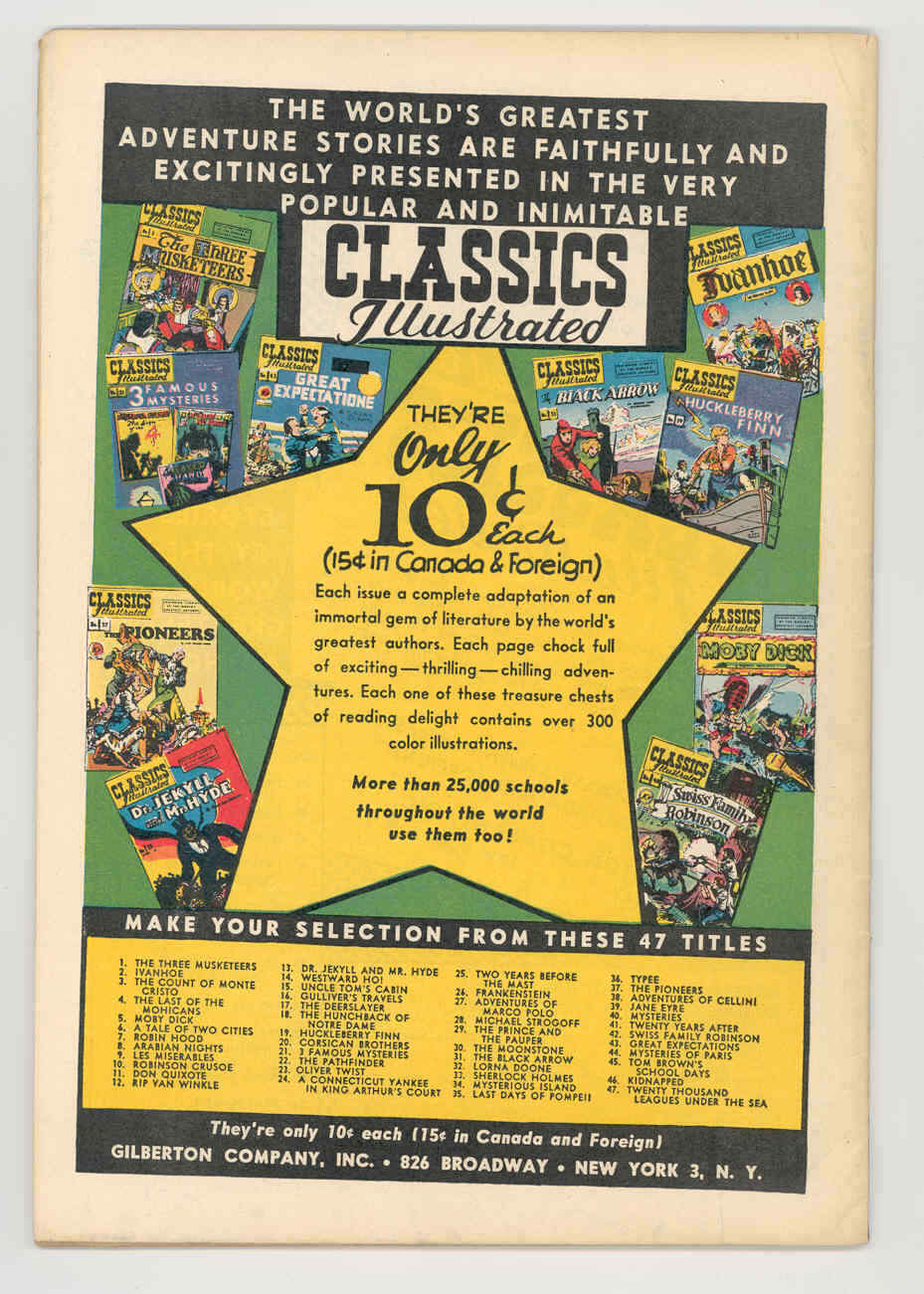 Classics Illustrated #46 HRN 47 Kidnapped .1948. 1st Ed-Robert Webb ART FN+ | Comic Books ...