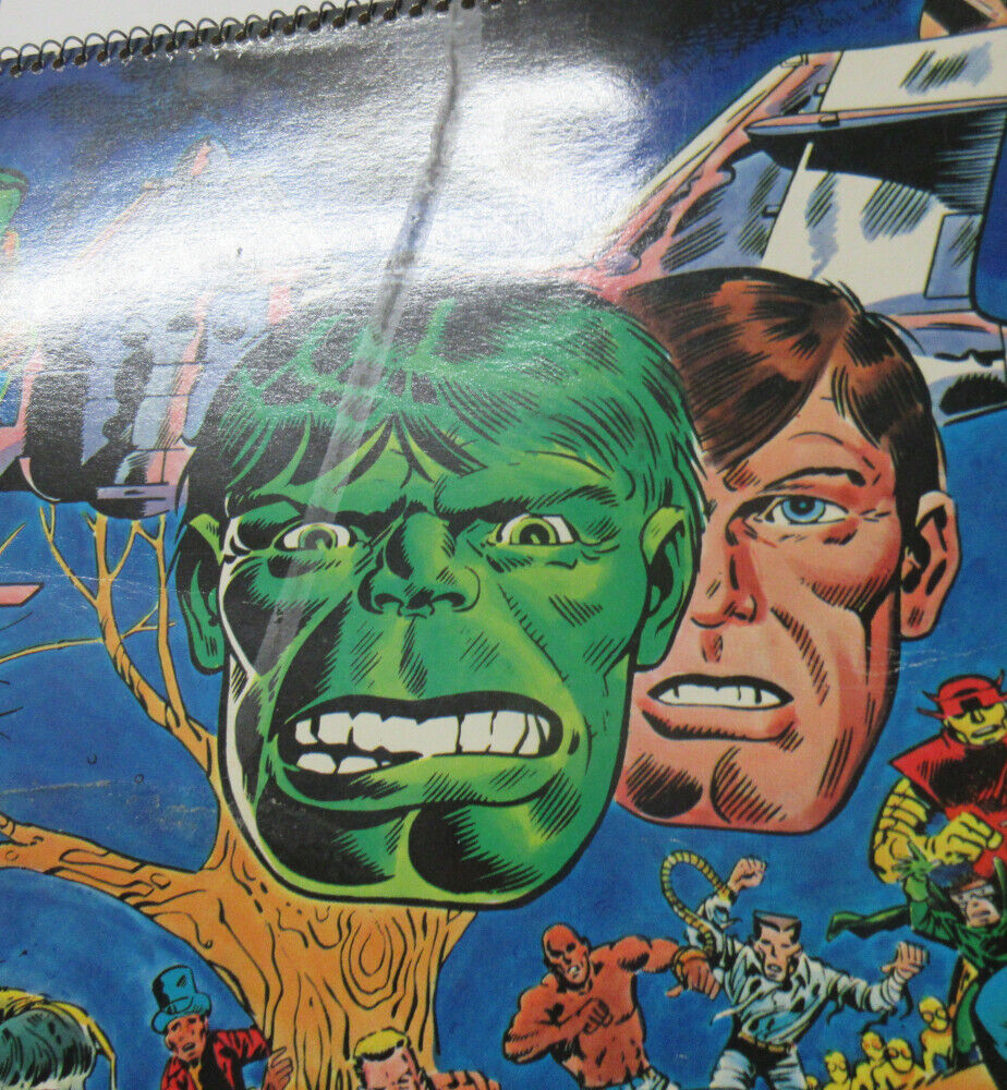 1979 Calendar The Incredible Hulk Mighty Marvel Comics Stan Lee Vintage ...
