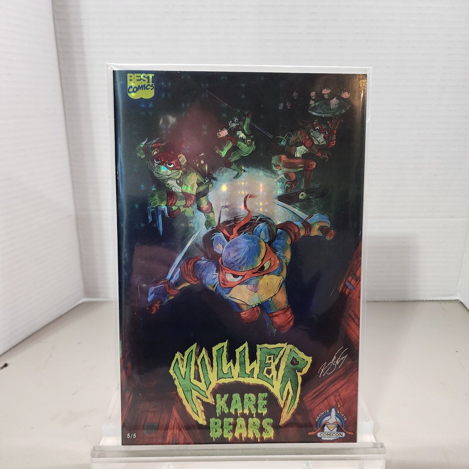 Rare Killer Kare Bears TMNT Mutant Mayhem Homage Pixel Foil #5/5 NM/M ...