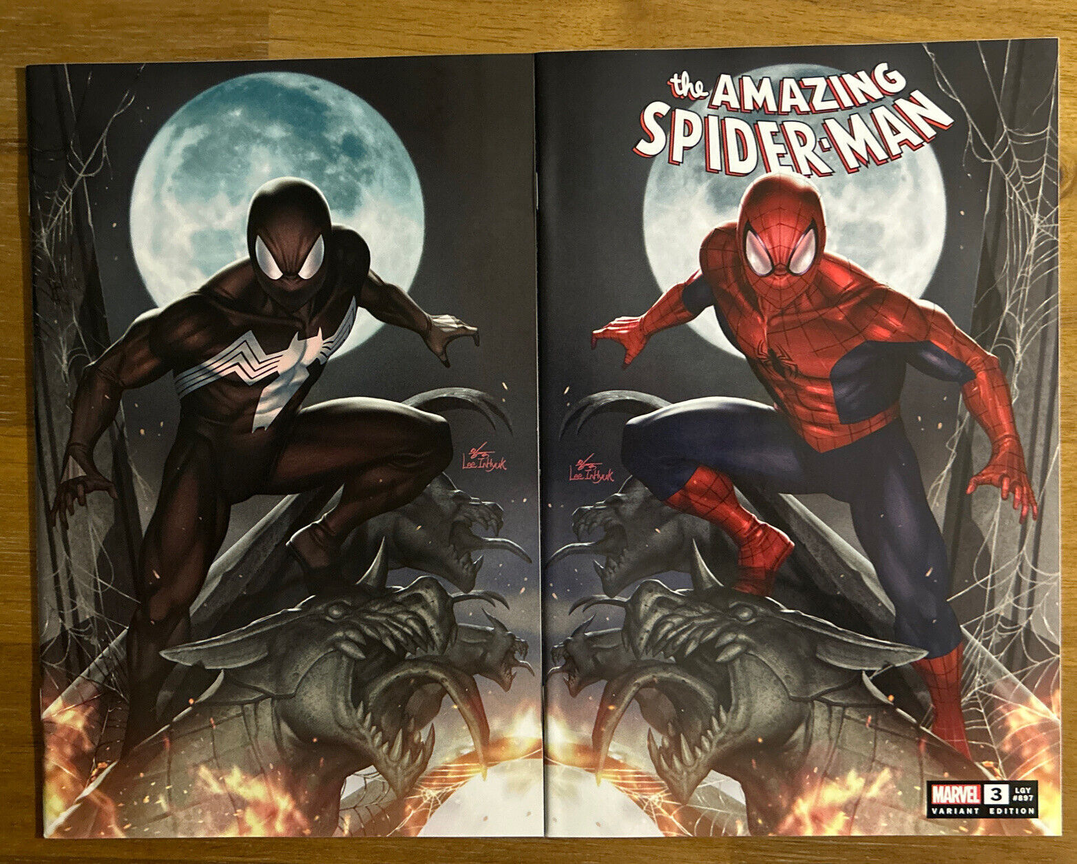 The Amazing Spider-Man #3 InHyuk Lee Variant Cover Set Fan Expo Dallas ...