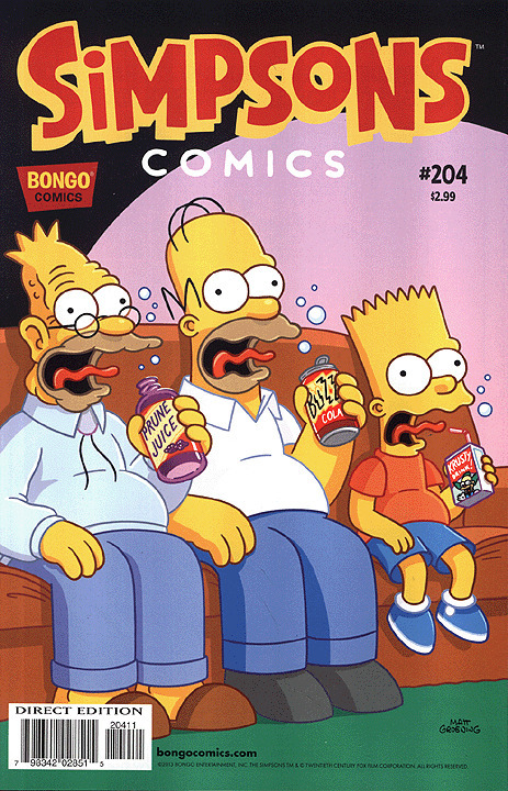 SIMPSONS COMICS (BONGO) (1993 Series) #204 Near Mint Comics Book ...