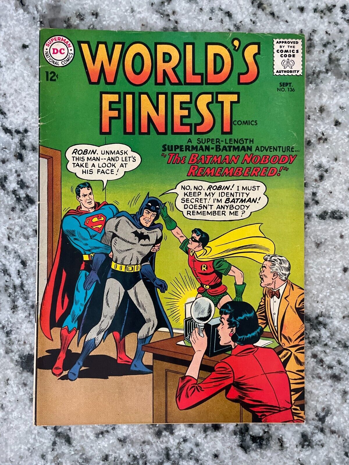 World's Finest Comics # 136 VF DC Comic Book Batman Superman Robin ...
