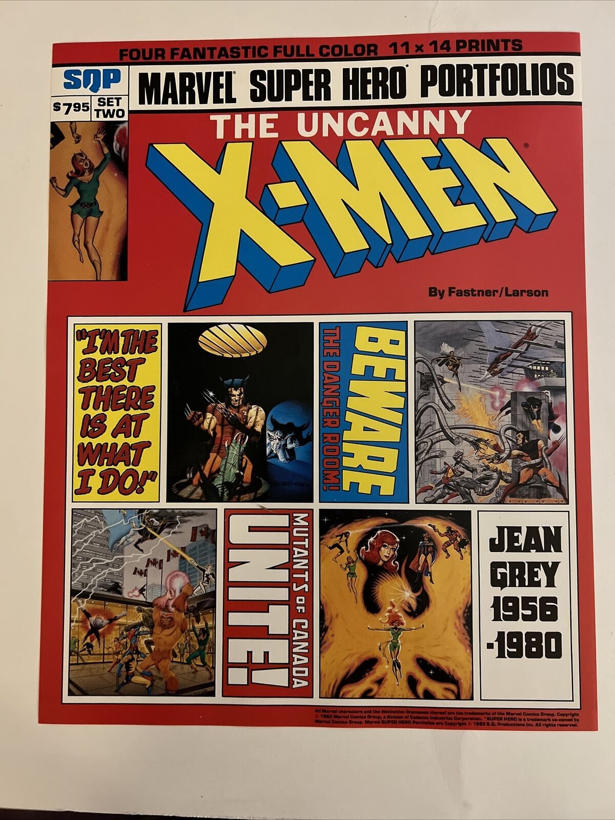 SQP 11x14 Marvel Superhero Portfolios X-men Hulk Spider-Man (12 Prints ...