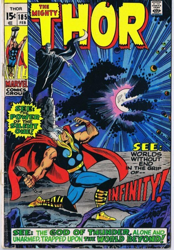 Thor #185 ORIGINAL Vintage 1971 Marvel Comics | Comic Books - Bronze ...