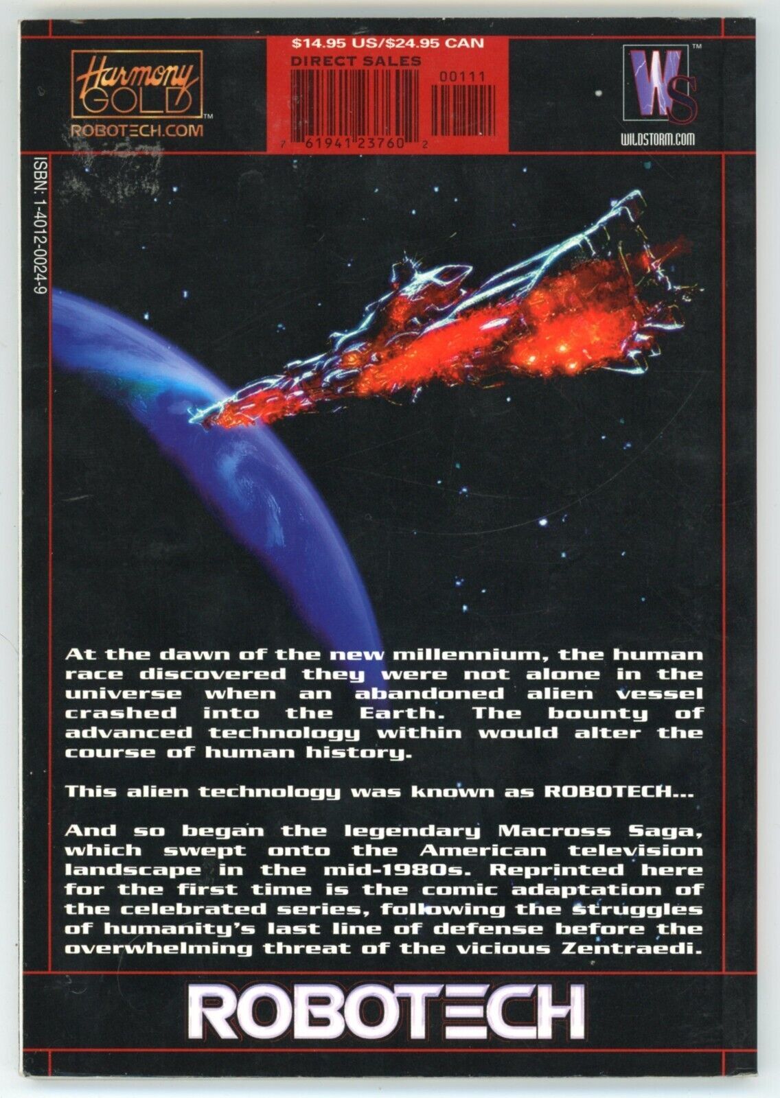 Robotech Macross Saga Vol 1 Wildstorm Mike Baron First Printing | Comic ...