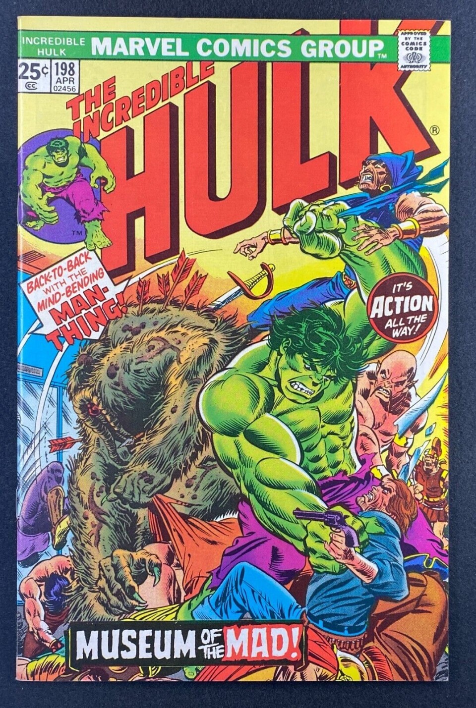 Incredible Hulk (1968) #198 VF+ (8.5) Man-Thing Glob Gil Kane Sal ...