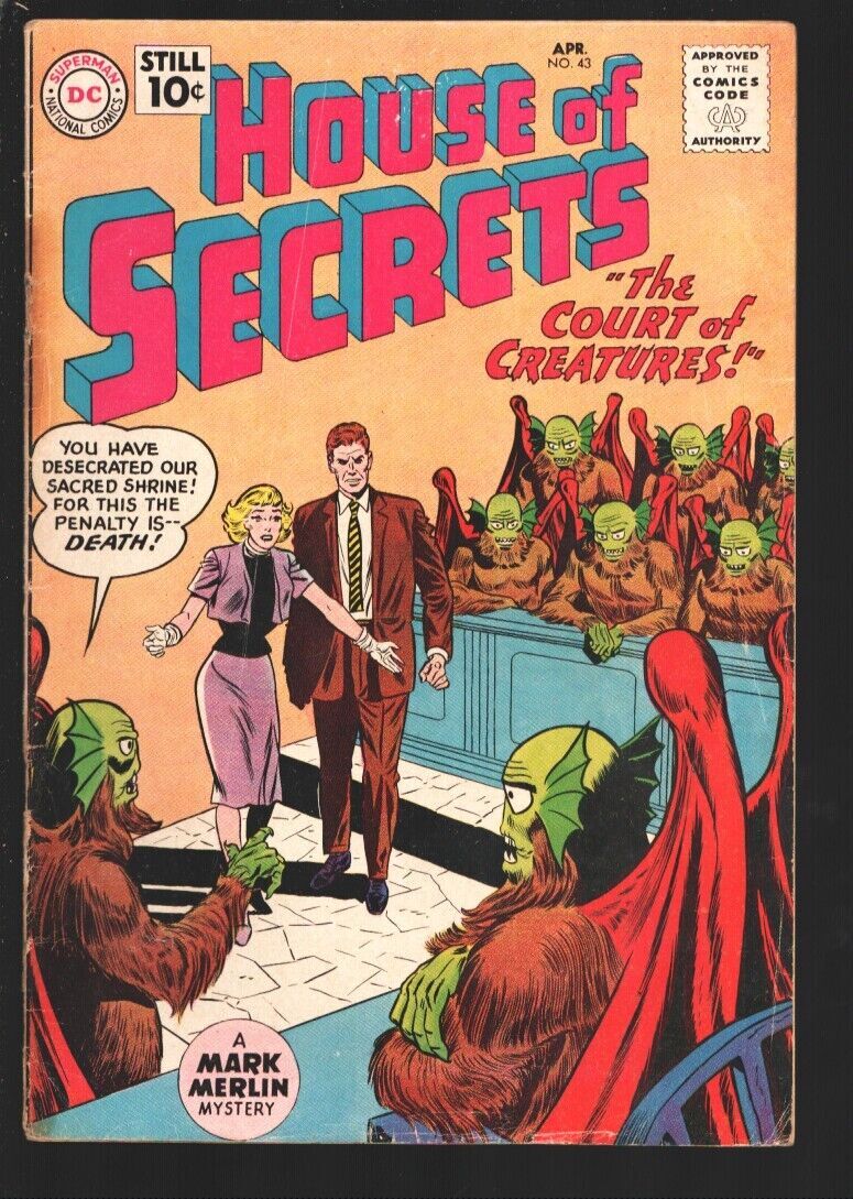 House of Secrets #43 1961-DC-Death Penalty cover-Mark Merlin appears-G+ ...