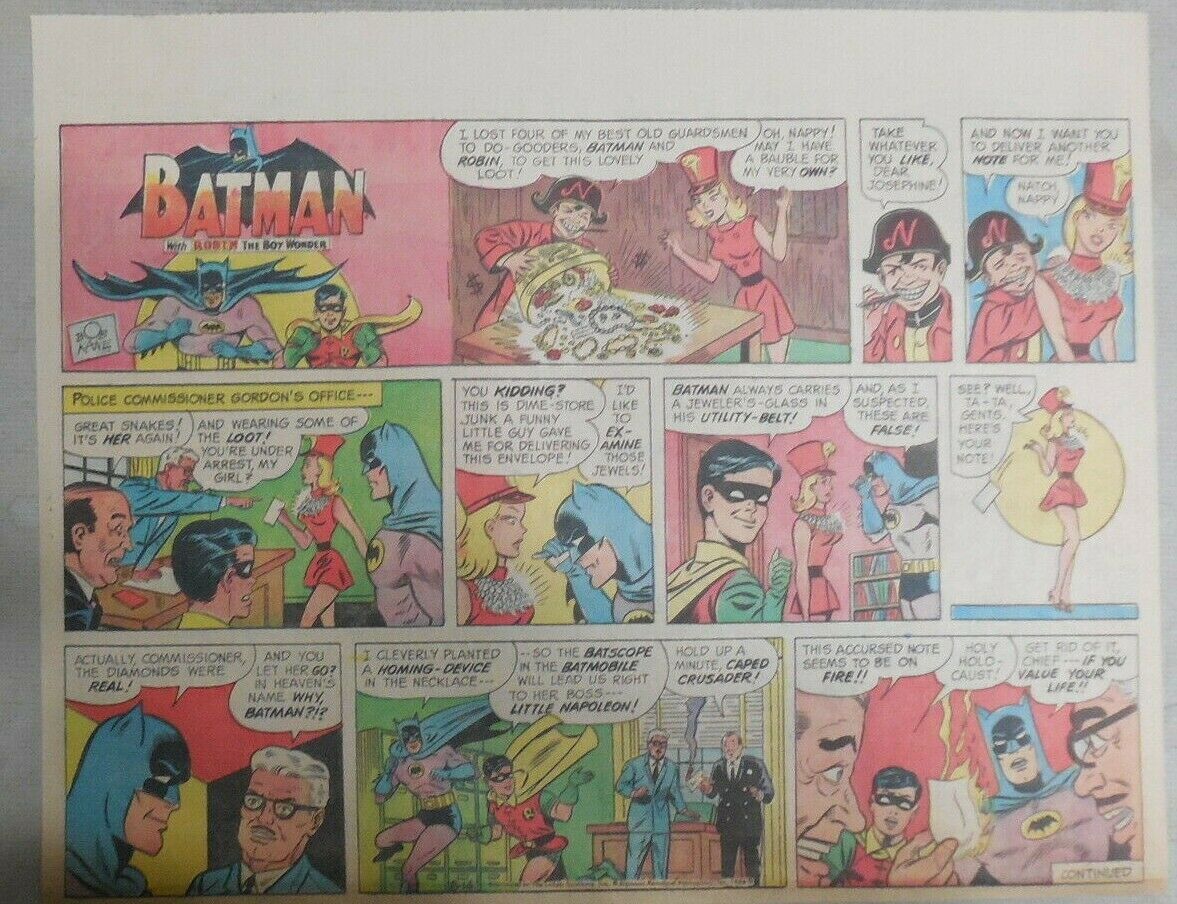 Batman Sunday by Bob Kane from 8/14/1966 Size: 11 x 15 inches Little ...