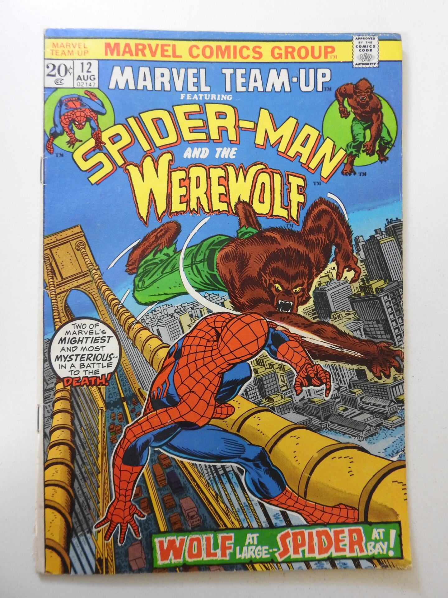 Marvel Team-Up #12 (1973) VG- Condition 1 in spine split | Comic Books ...