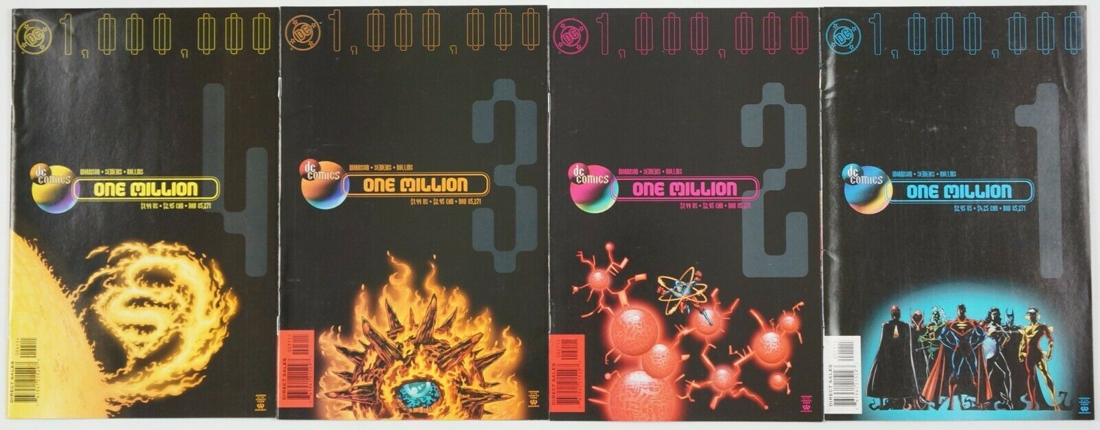 DC One Million #1-4 FN complete series - grant morrison justice league ...